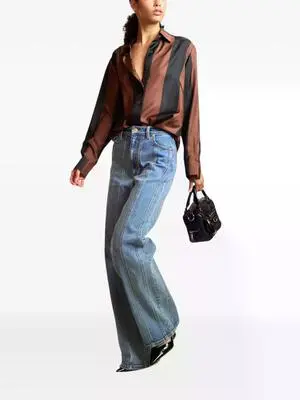 Cynthia Rowley Collectible Stripe Silk Shirt