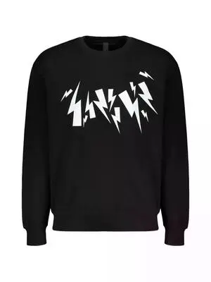Neil Barrett Fair Isle Thunderbolt Sweatshirt