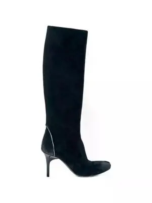 CAPASA MILANO Pointed-toe Suede Boots - Black