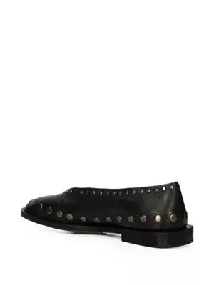 Elena Iachi Althea Studded-embellishment Leather Ballet Flats