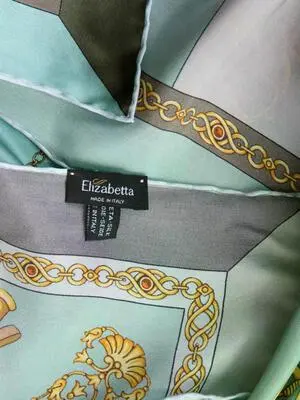 ELIZABETTA Gabriella Equestrian-print Silk Scarf