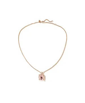 David Yurman Châtelaine 18-karat Rose Gold, Morganite And Diamond Necklace - No