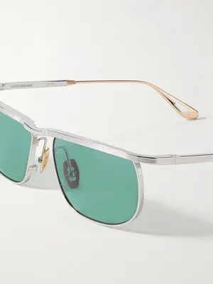 JACQUES MARIE MAGE Melville D-frame Silver- And Gold-tone Metal Sunglasses - No