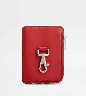 TOD'S Zipper Clutch - Red