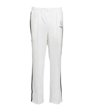 Celine Elastic-waist Casual Trousers - White