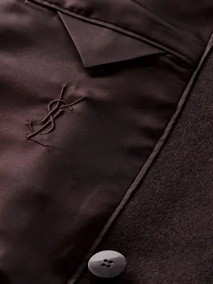 Saint Laurent Double-breasted Long Coat