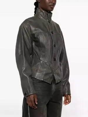 G-star Raw Button-up Leather Jacket