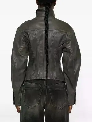 G-star Raw Button-up Leather Jacket