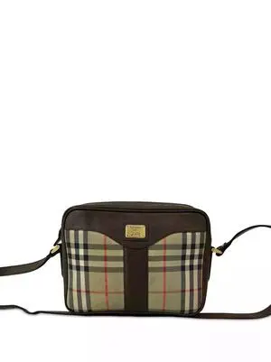 Burberry 20th Century Haymarket Check Canvas Crossbody Bag - Neutrals