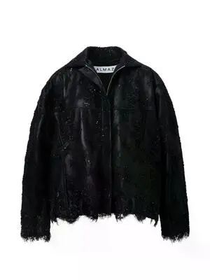 ALMAZ Night Out Sequin-embellished Floral-lace Jacket