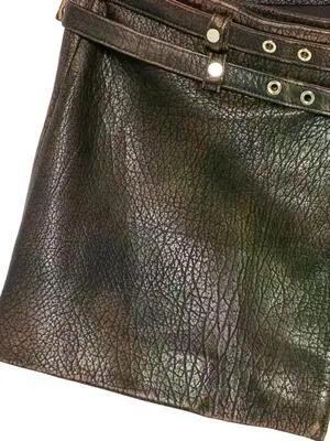 Cynthia Rowley Winona Leather Wrap Skirt