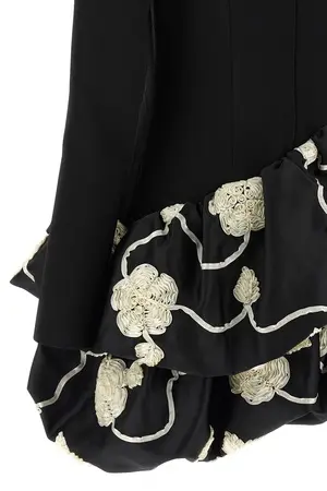 ROTATE BY BIRGER CHRISTENSEN 3d Flower Bubble Dress