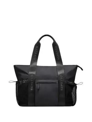 Repetto Logo-tape Mesh-panel Tote Bag