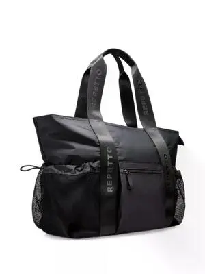 Repetto Logo-tape Mesh-panel Tote Bag