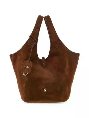 Polo Ralph Lauren Polo Play Suede Tote Bag - Brown