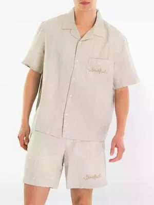 BRAM’S FRUIT Garden Hose Linen Shorts