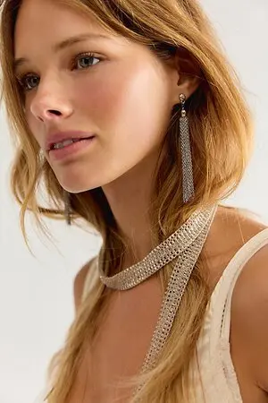 Free People Elsie Tassel Earrings - Silver