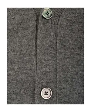 Comme Des Garçons Color-matching Wool Knitted Cardigan
