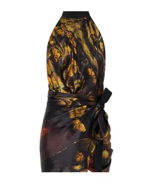 Dries Van Noten Carfys Printed Wrap Top - No