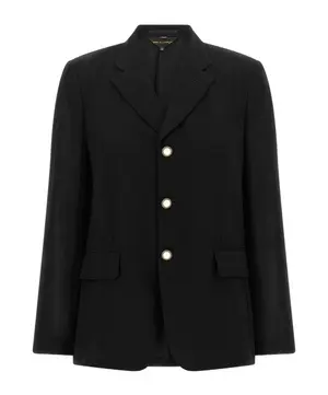Comme Des Garçons Single Breasted Blazer - Black
