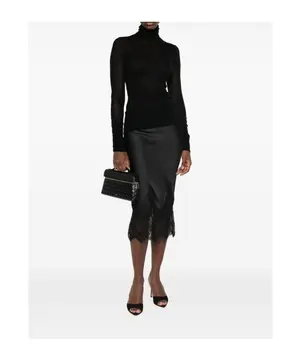 Elisabetta Franchi Sheer High-neck Knit Top