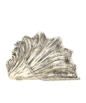 J.W.ANDERSON Jw Anderson Shell Metal Clutch Bag - Silver
