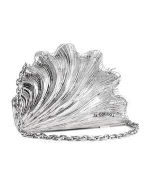 J.W.ANDERSON Jw Anderson Shell Metal Clutch Bag - Silver