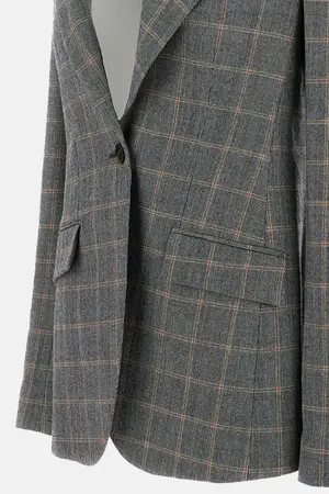 Stella McCartney Checked Slim Fit Blazer