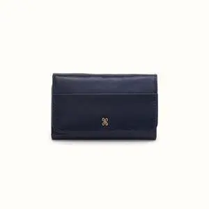 Hobo Jill Trifold Wallet - Ink Navy