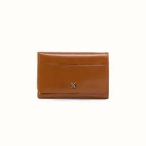 Hobo Jill Trifold Wallet Truffle