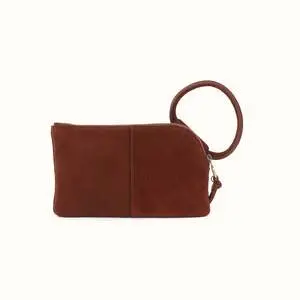 Hobo Sable Wristlet Wallet - Chocolate