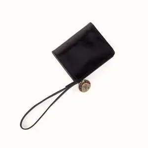 Hobo Coin Wristlet Wallet Black