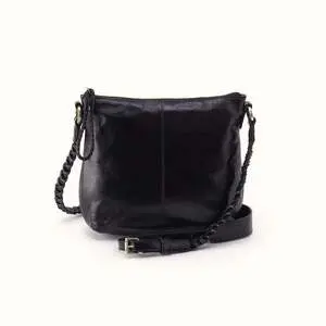Hobo Lasso Medium Crossbody - Black