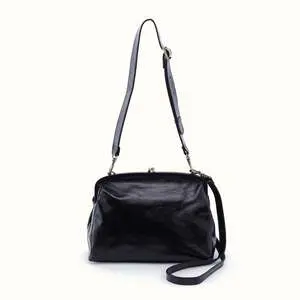 Hobo Alba Frame Large Shoulder Bag - Black