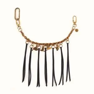 Hobo Dove Fringe Chain Swag - Black