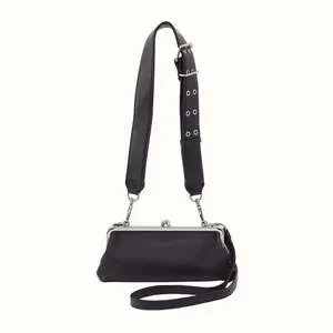 Hobo Della Frame Small Shoulder Bag - Black