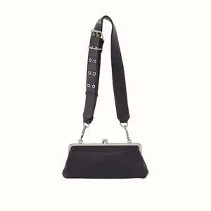 Hobo Della Frame Small Shoulder Bag - Black