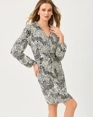 Lilly Pulitzer® Upf 50+ Dimitra Dress In Straight Fit, V-neck - Coconut