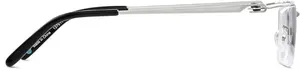 Zenni Rectangle Glasses Titanium Frame - Silver