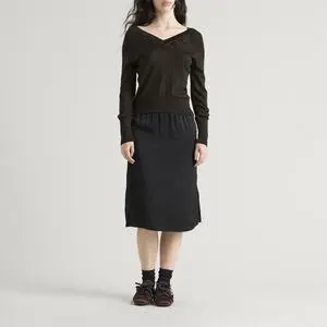 Simone Rocha Merino Silk Double V-neck Jumper