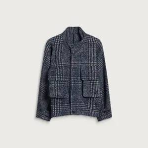 GANDER Wool Peveril Jacket - Blue Check