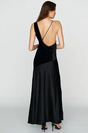 Bhldn Velvet Sat Maxi Dress