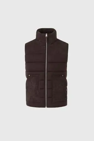 Mackage Alvin-al Sweater Knit Down Vest - Coffee