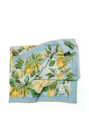 ELIZABETTA Limoni Fioriti Silk Scarf