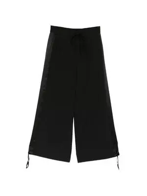 Cynthia Rowley Satin-stripe Drawstring Trousers