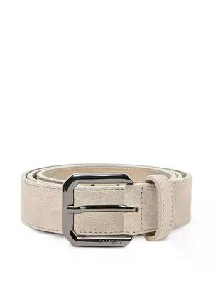 Peserico Suede-finish Buckle Belt - Neutrals