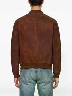 SALVATORE SANTORO Suede Bomber Jacket