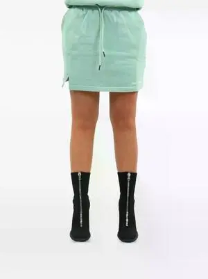 DAILY PAPER Logo-print Drawstring Mini Straight Skirt