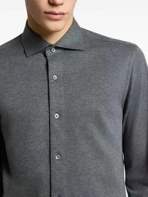 Peserico Piqué-weave Long-sleeve Shirt