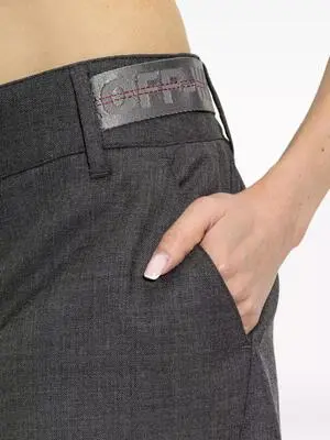 Off-White Light Wool Mini Skirt